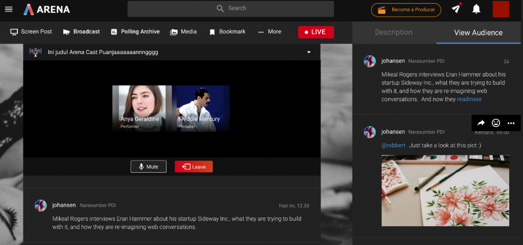 Join ArenaCast - Arena.id